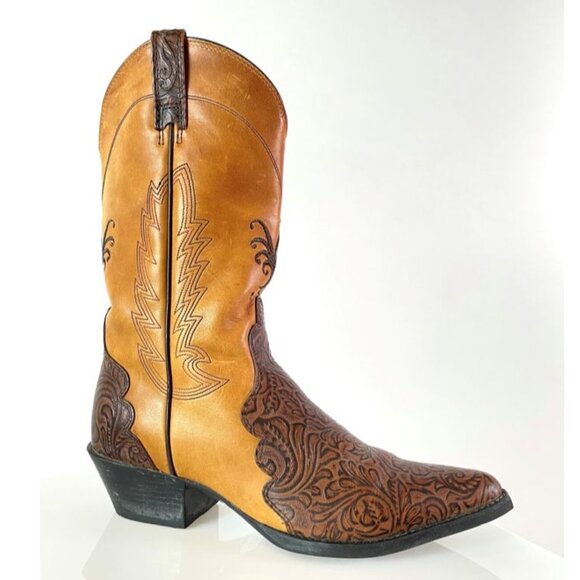 Ariat | Shoes | Authentic Ariat Western Boots With Ornate Tooled ...